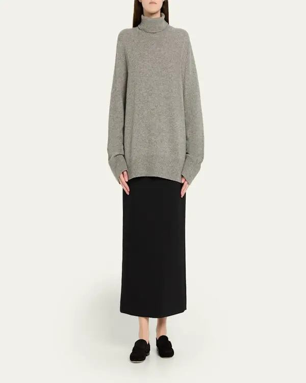THE ROW Calf Suede Slip-on Loafers