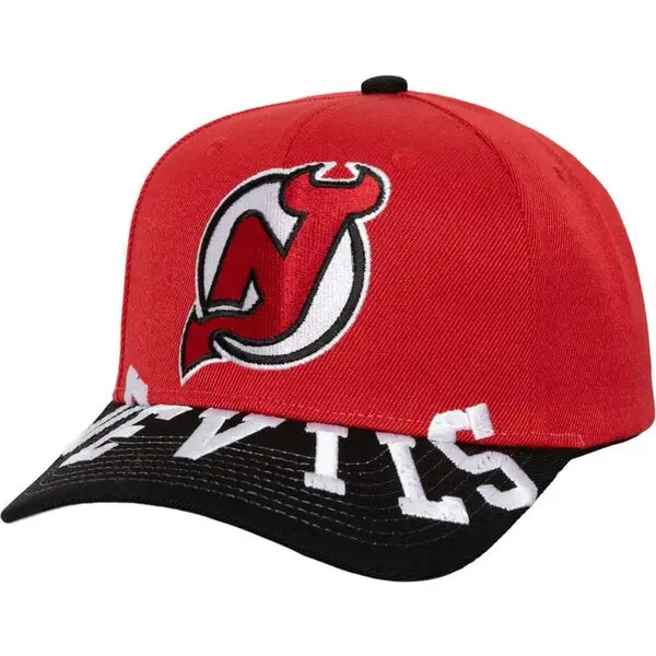 Mitchell & Ness Black New Jersey Devils Underarch Two-tone Pro Crown Snapback Hat