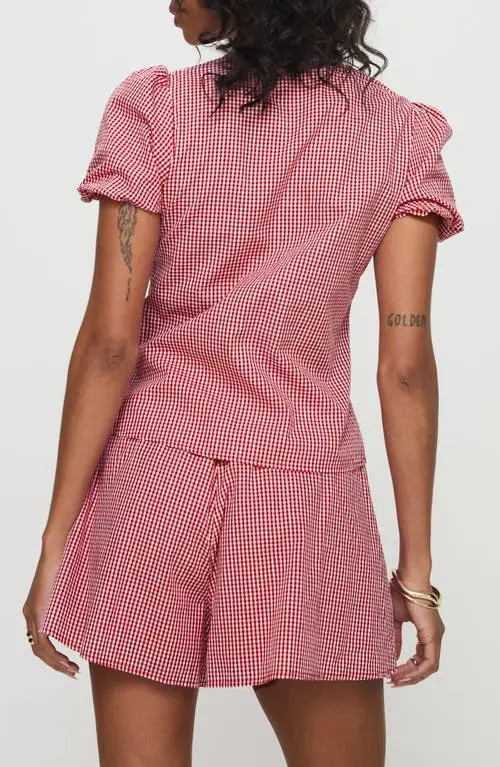red dress valentine's day Women's Sweet Intentions Red Bow Accent Mini Dress | Size: L