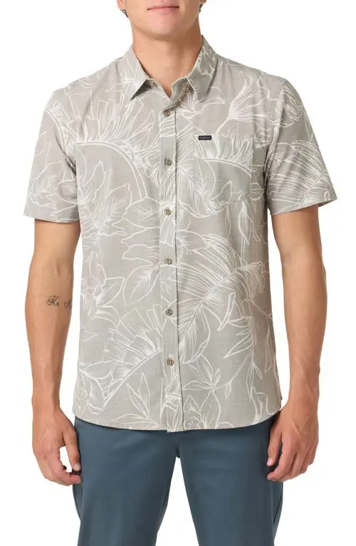 O'Neill Trvlr Upf Traverse Floral Short Sleeve Performance Button-up Shirt
