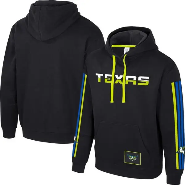 STADIUM ESSENTIALS Dallas Wings City Star Rebel Edition Pullover Hoodie - Black