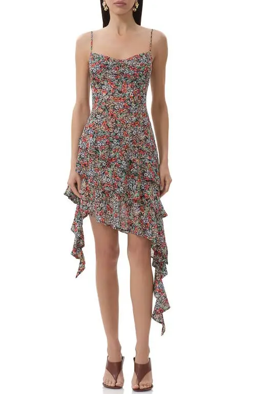 AFRM Ashmont Ruffle Tiered Mini Dress
