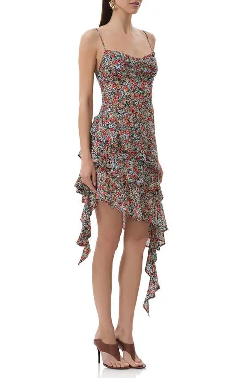 AFRM Ashmont Ruffle Tiered Mini Dress