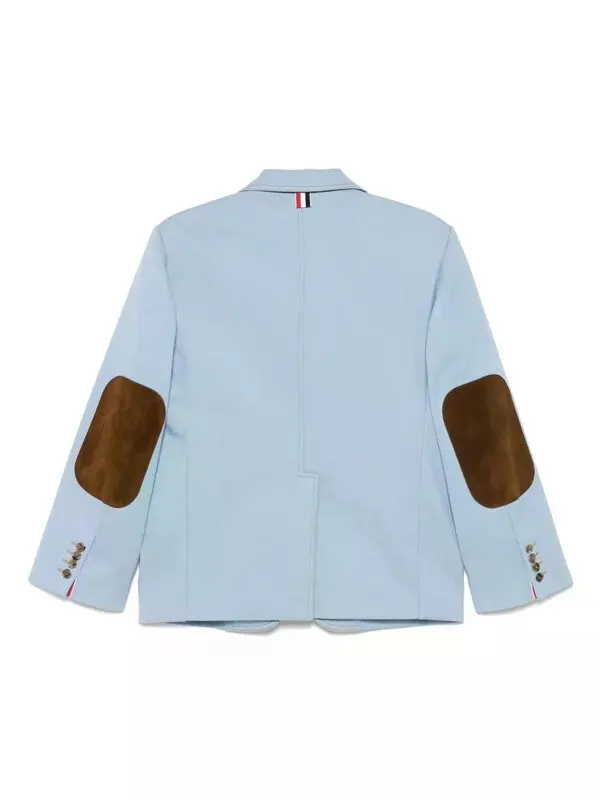 Thom Browne Elbow Patches Denim Blazer