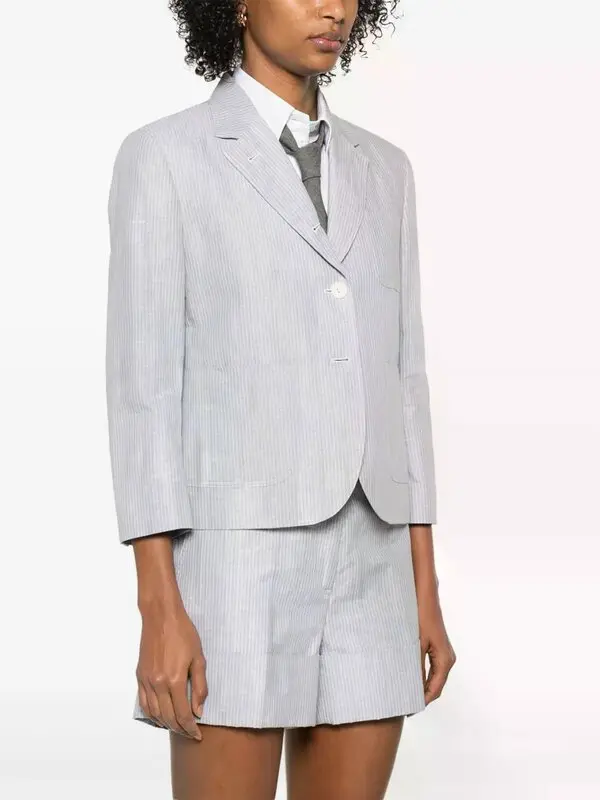 Thom Browne Striped Cropped Blazer