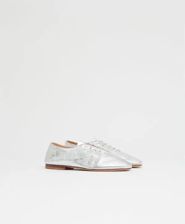 MANSUR GAVRIEL Oxford Ballerinas - Silver