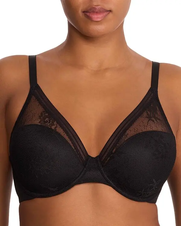 Natori Love Lace Full Cover Bra - Black