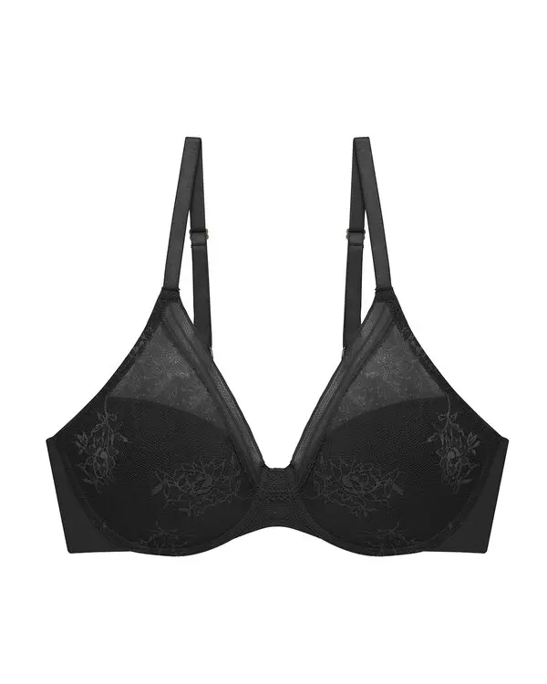 Natori Love Lace Full Cover Bra - Black