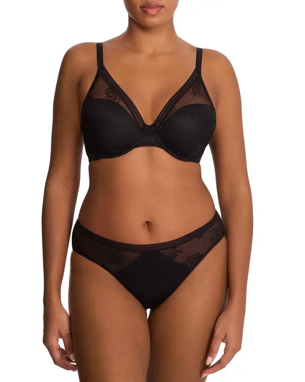 Natori Love Lace Full Cover Bra - Black
