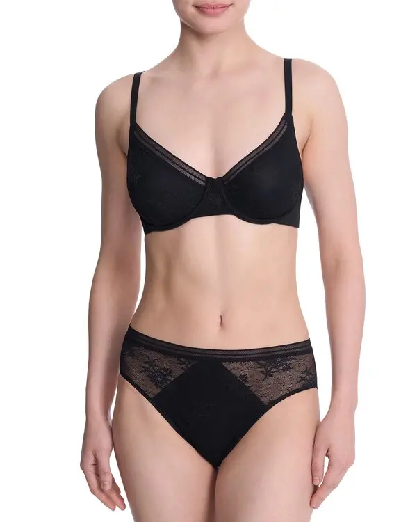 Natori Love Lace Underwire Bra - Black