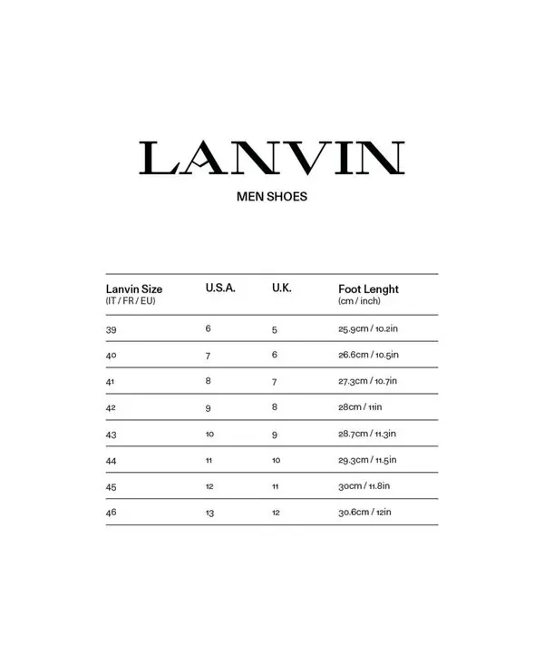 LANVIN Signature Leather Oxford Shoes
