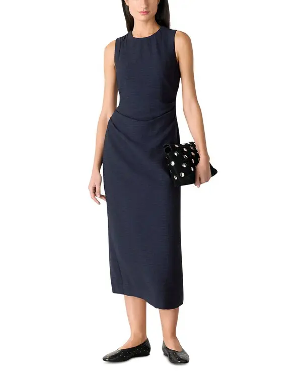 Whistles Nora Textured Midi Dress