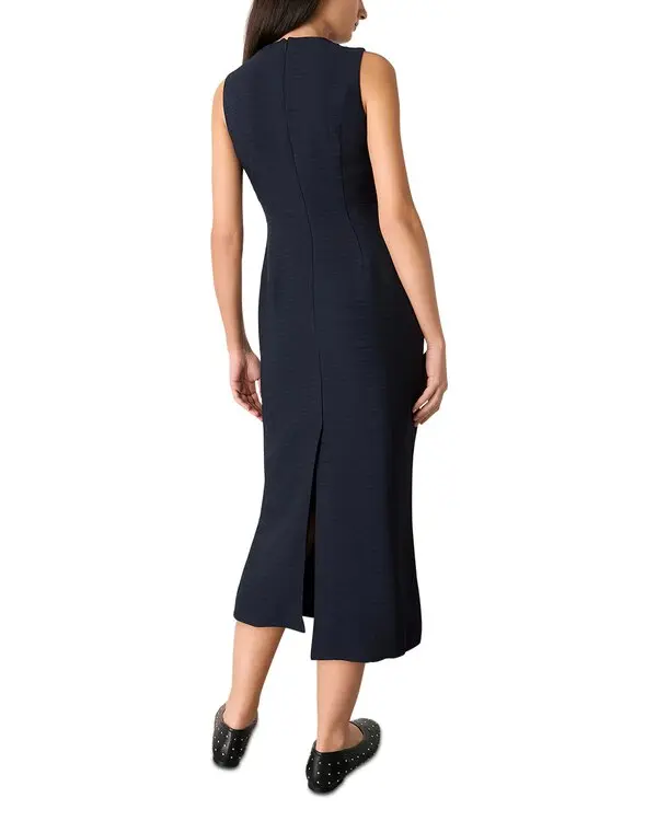 Whistles Nora Textured Midi Dress