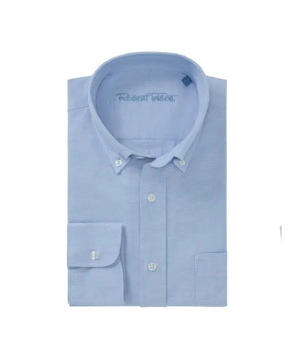 Robert Talbott Harrison Button Down Oxford Shirt - Light Blue