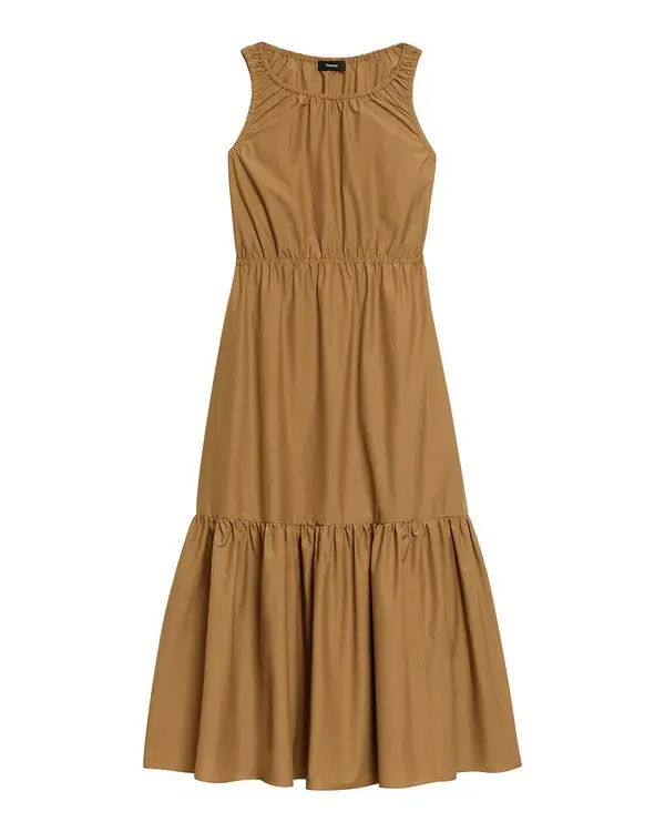 Theory Sleeveless Gathered Tier Dress