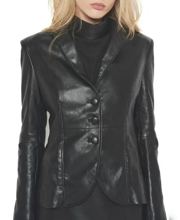 AS By DF Denise Recycled Leather Blazer