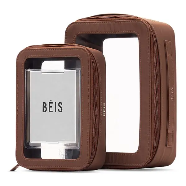 BEIS The In Flight Cosmetic Case - Maple