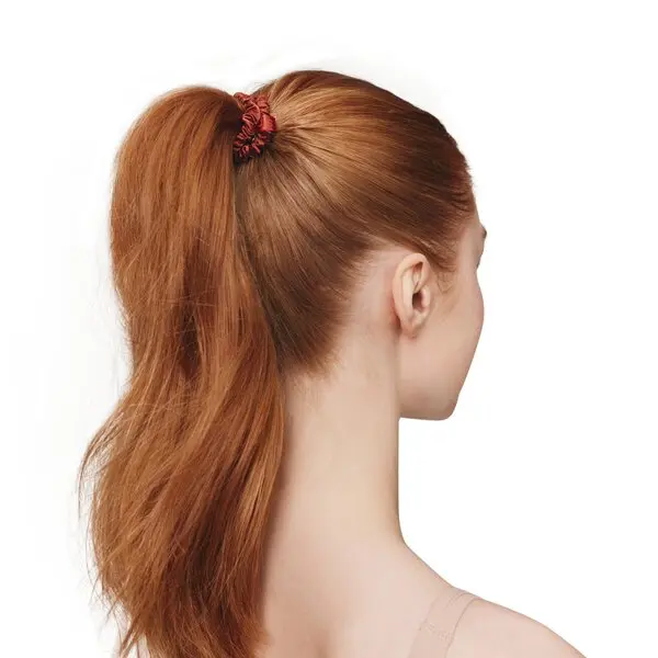 Slip Pure Silk Skinny Scrunchies Set Of 4 - Auburn