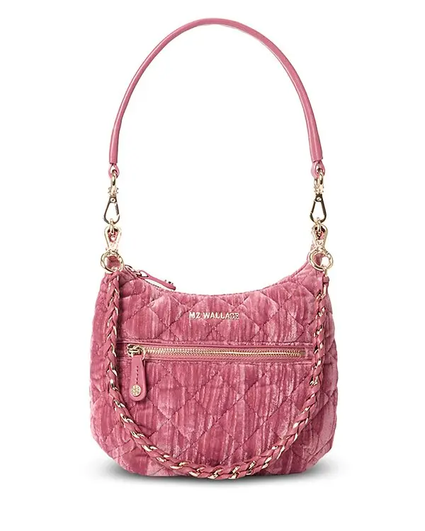 Mz Wallace Mini Crosby Top Handle Bag - Petal Violet/light Gold