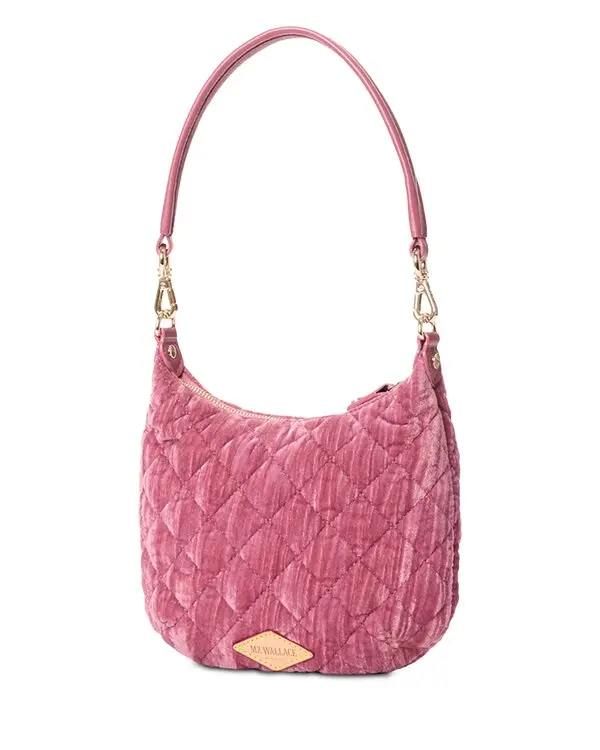 Mz Wallace Mini Crosby Top Handle Bag - Petal Violet/light Gold