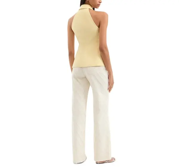 Veronica Beard Orlinda Button Vest - Chamomile
