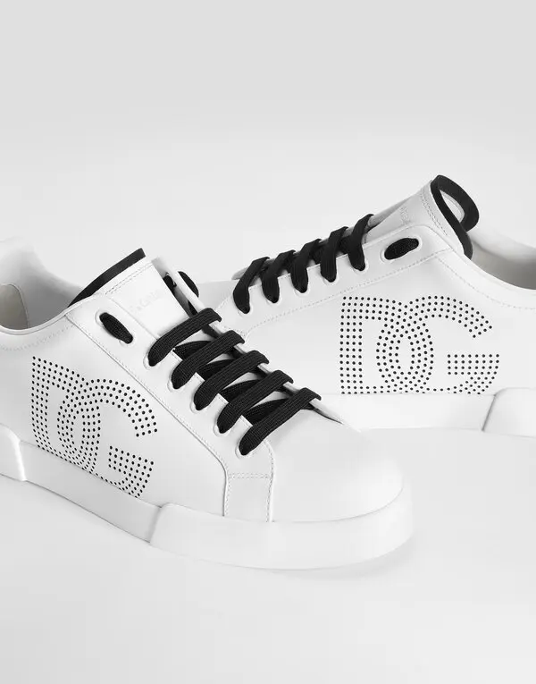 Dolce & Gabbana Calfskin Portofino Sneakers - Multicolor