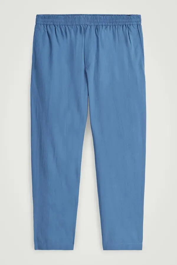 Cos Elasticated Tapered Pants - Blue