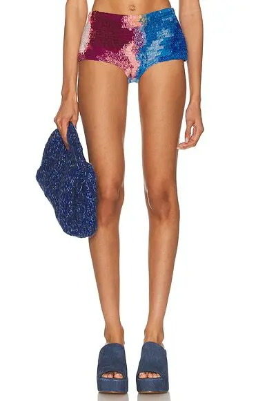 Gabriela Hearst Crochet Knit Shorts