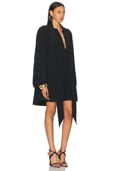 Saint Laurent Long Sleeve Mini Dress