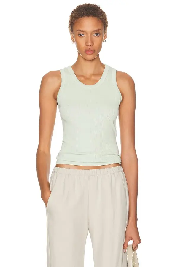 AGOLDE Poppy Tank - Mint Cream