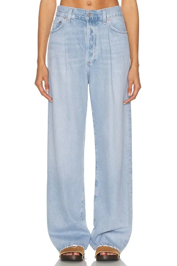 AGOLDE Franka Pleat Baggy Jeans - Scope