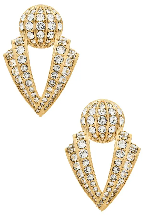 Valentino Garavani Poetique Des Gouttes Earrings - Oro & Crystal