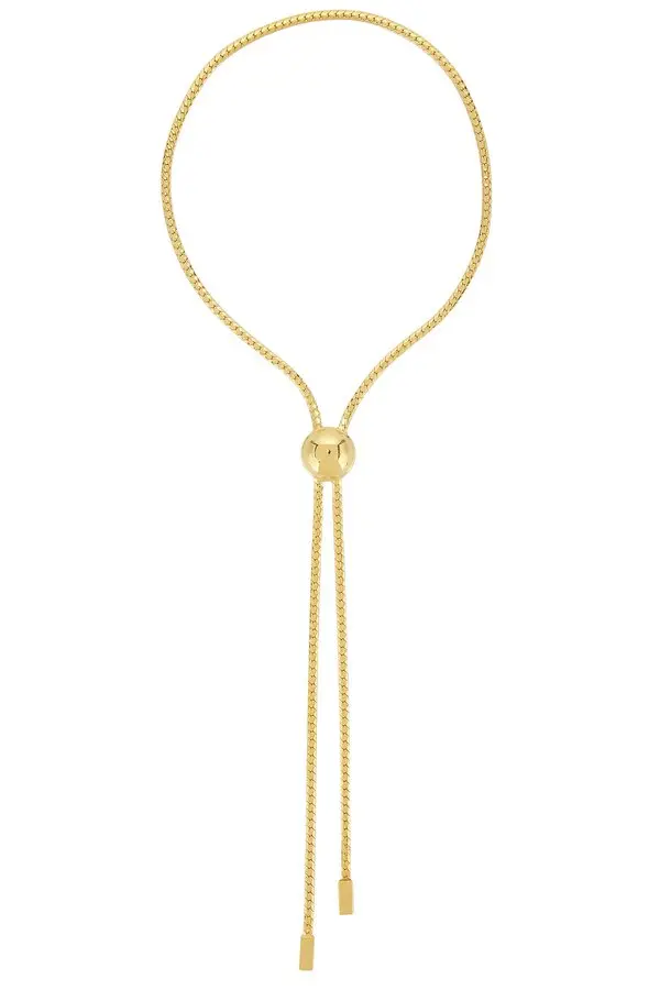 TOM FORD Brass Lariat Necklace - Vintage Gold