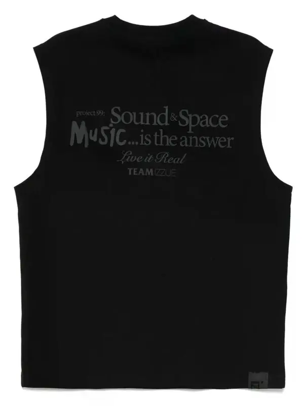 Izzue Logo-print Vest - Black