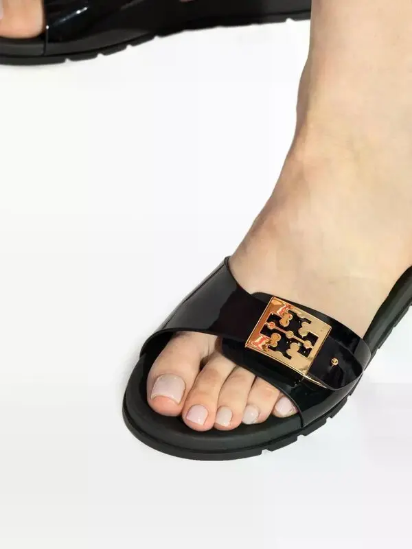 Tory Burch Mellow Slide Sandals - Black