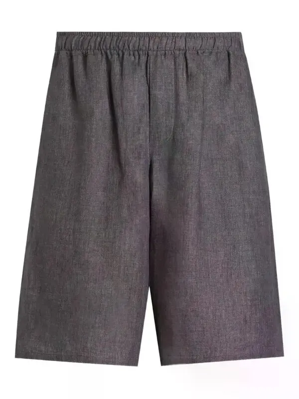 Dolce & Gabbana Linen Bermuda Shorts - Grey