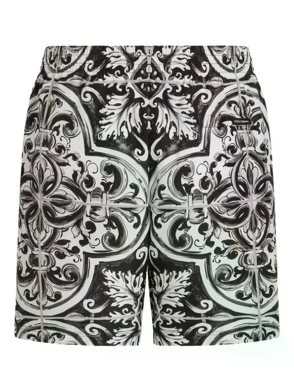 Dolce & Gabbana Graphic-print Swim Shorts