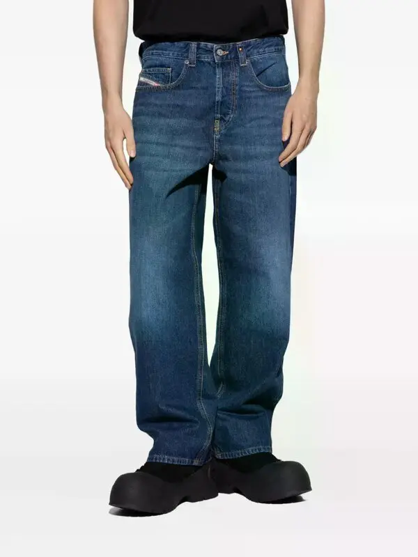 DIESEL® D-macro Straight Leg Jeans - Blue