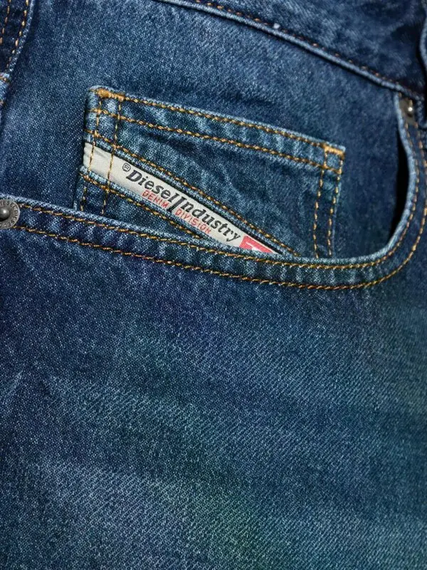 DIESEL® D-macro Straight Leg Jeans - Blue