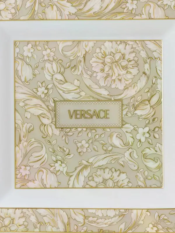 Versace Barocco-print Square Tray