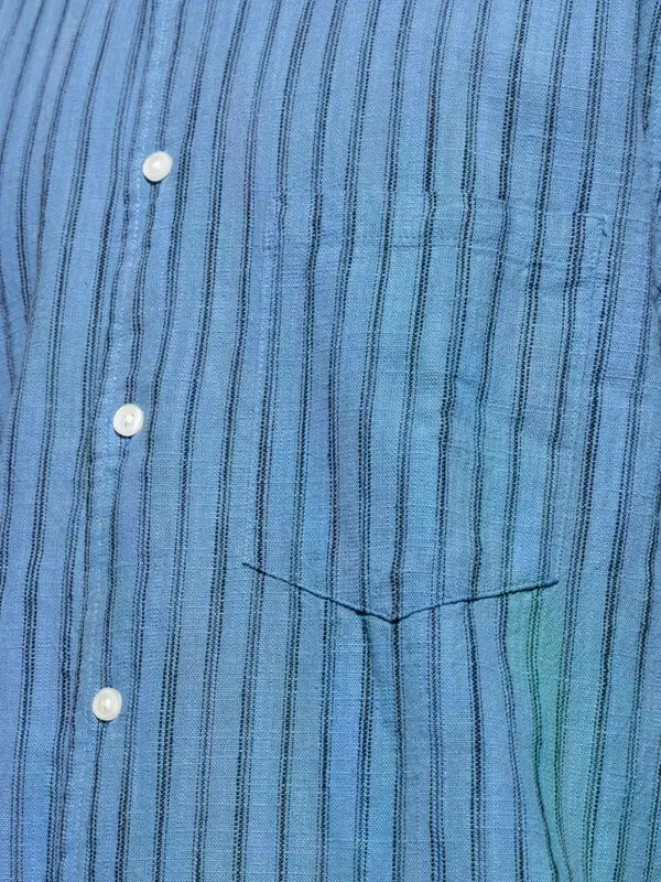 SAMSOE SAMSOE Striped Shirt - Blue