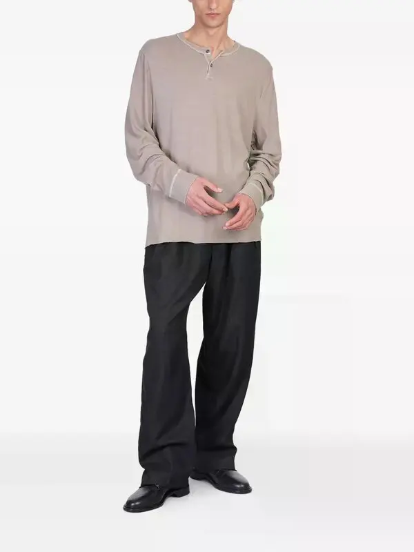 JAMES PERSE Cotton Henley T-shirt
