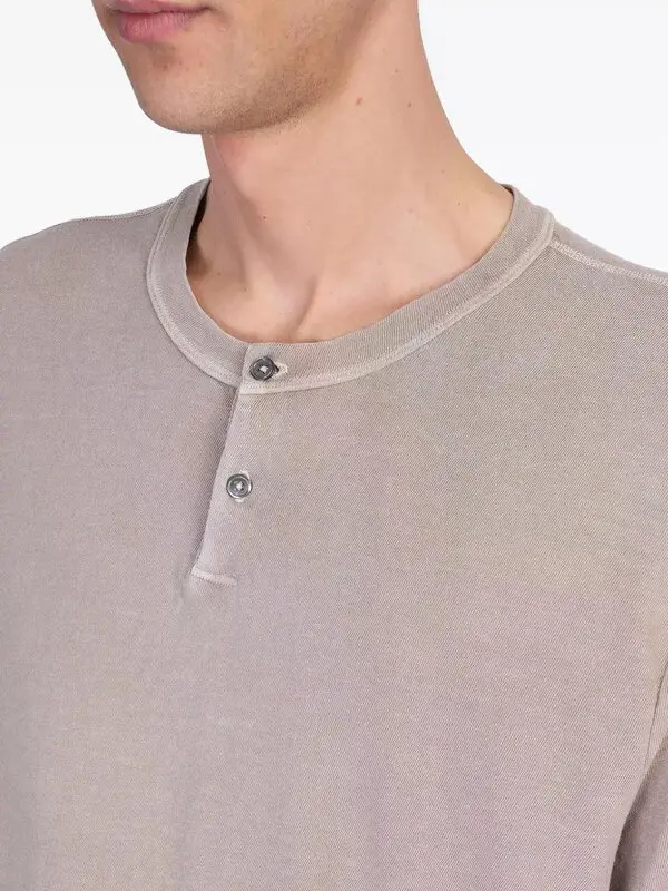 JAMES PERSE Cotton Henley T-shirt