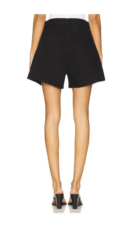 AGOLDE Rhoda Pleated Denim Shorts