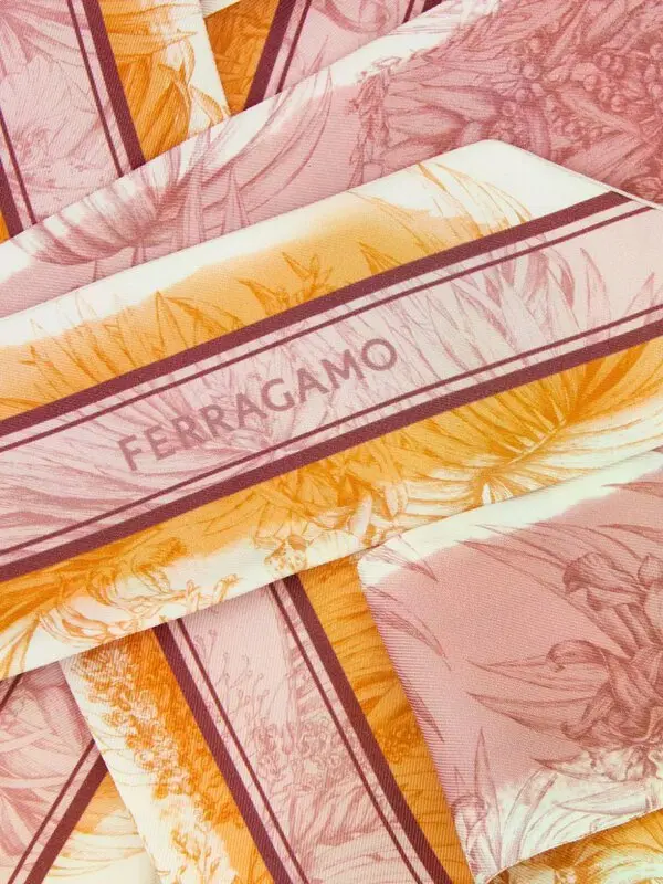 FERRAGAMO Gravure-print Silk Bandeau