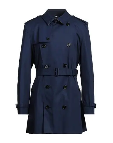 Burberry Cotton Twill Trench Coat - Navy