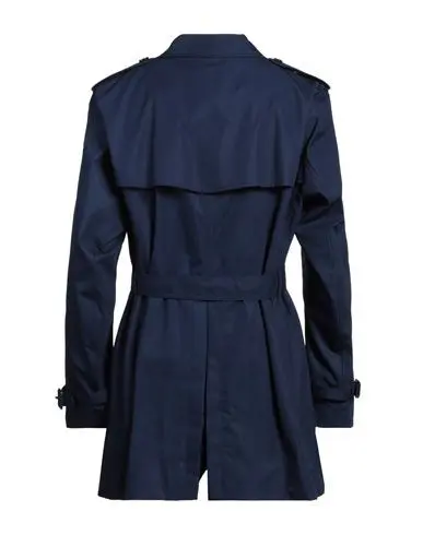Burberry Cotton Twill Trench Coat - Navy