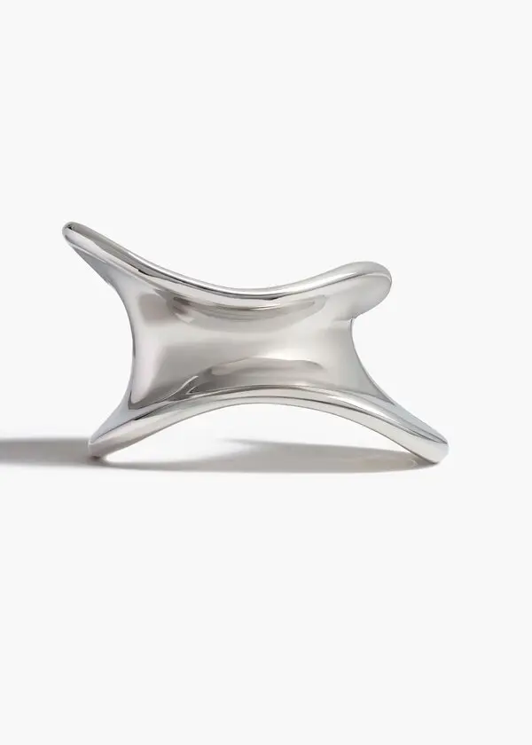 Khaite Shadow Palladium-plated Brass Cuff