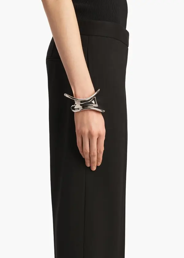 Khaite Shadow Palladium-plated Brass Cuff