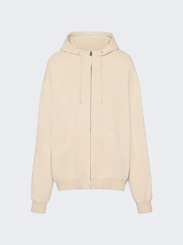 MAISON MARGIELA Washed Sweat Jacket - Ecru